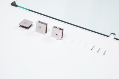 Cina Bagno contemporaneo deve avere spazzolato nickel finitura porta della doccia con vetro temperato in vendita