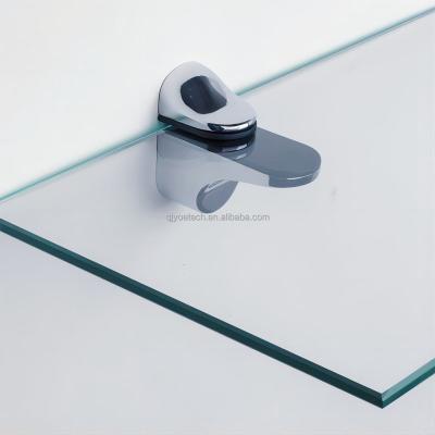 China Fijn gepolijste rand plat gehard veiligheidsglasplank voor badkamer decoratief ontwerp Te koop