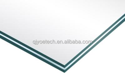 Cina Stampa a seta nera da 8 mm Temperato Tensile Tavolo Top Vetro con bordo rotondo lucido in vendita