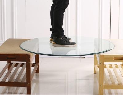 Cina Decorazione domestica economica Tavolo da tè moderno in vetro con 8-12 mm di spessore in vendita