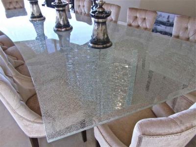 Cina Decorazione domestica economica Tavolo da tè moderno in vetro con 8-12 mm di spessore in vendita