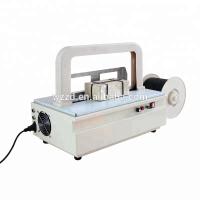 China Mini Power Table Strapping Machine Semi Automatic Plastic Tray Table Top Banding Machine for sale