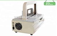 China Mini Power Table Strapping Machine Semi Automatic Plastic Tray Table Top Banding Machine for sale