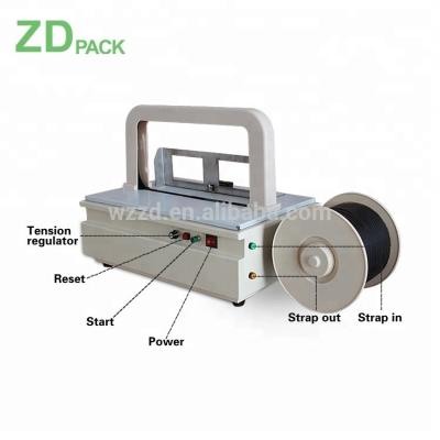 China Kleine automatische tafelbandmachine Elektronische verpakkingsmachine tafelbandmachine Te koop