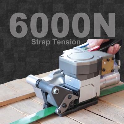 China High Pressure Gas Pneumatic Plastic Strapping Tool 6000N Handheld Strapping Tool 32mm Wrapping Baler for sale