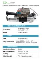 China Banding Welding Pneumatic Plastic Strapping Tool Box Packing Handheld Automatic Strapping Machine for sale