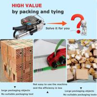 China Banding Welding Pneumatic Plastic Strapping Tool Box Packing Handheld Automatic Strapping Machine for sale