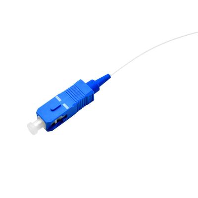 China 1M 0.9mm Simplex SC UPC Single Mode Fiber Optic Pigtail for sale
