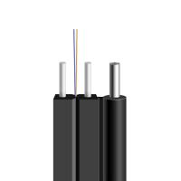 China LSZH Single Mode Self Supporting 1 2 4 Core FTTH Drop Cable 2.0x5.0mm for sale