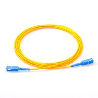 China SC/UPC Single Mode Simplex Fiber Optic Patch Cord 3M 3.0mm Low Insertion Loss for sale