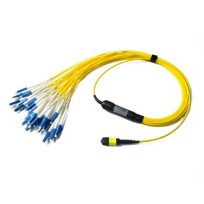 China 24 de Doorbraakkabel van de kern mpo-LC Duplex 3.0mm SM Vezel Te koop