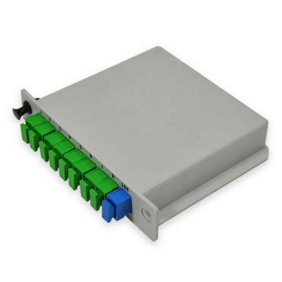Cina cassetta a fibra ottica dei connettori dello Sc APC del separatore dello SpA 1x8 in vendita