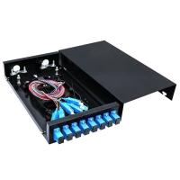 China FTTX Network SC 8 Port Patch Panel Wall Mount for sale