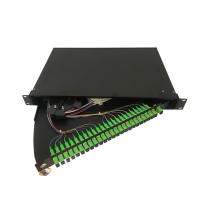 China 1U ODF Patch Panel Rack Mount Fiber Optic Terminal Box 12-48 Cores for sale