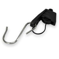 China FTTH Drop Cable S Hook Clamp 8.5cm Plastic 4KN Max Load for Fiber Optic Telecom for sale