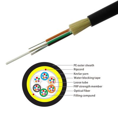 China Período de Cabo de Fibra Optica ADSS 24 Hilos Monomodo G652d 120m à venda