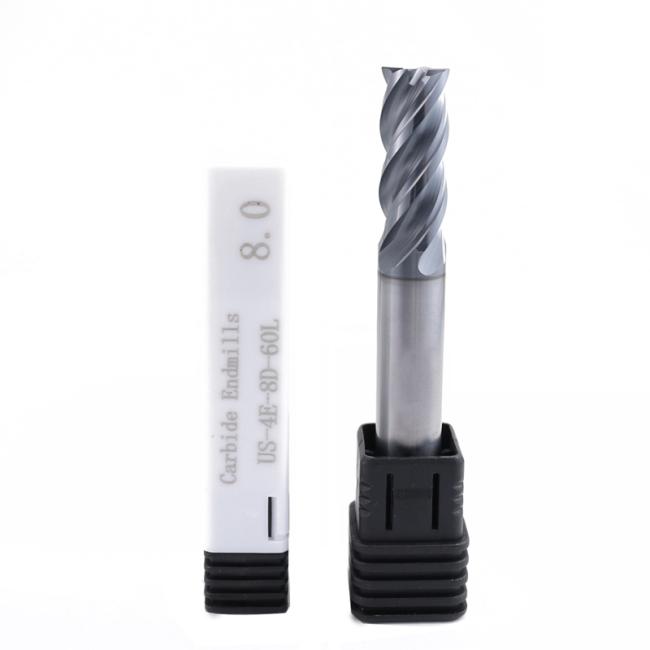 Milling cutter end mill in use