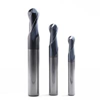 China Precision Diamond Coating Ball End Face Design Solid Milling Cutter For Graphite Processing for sale
