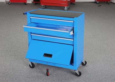 China Garage Storage Movable 616mm Tool Cabinet Combo With Door Blue Color for sale
