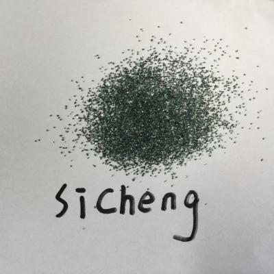 China Sandblasting materials green silicon carbide/carborundum for sale