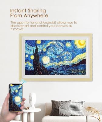 Cina 2K 4K Smart Thin Wirecutter Digital Photo Frame 43 pollici per opere d'arte in vendita
