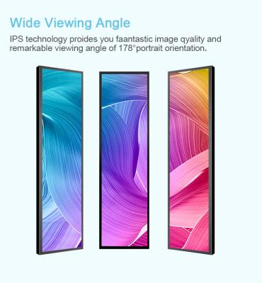 China HD vídeo com barra esticada painel LCD interior sinalização digital 24 polegadas RK3288 à venda