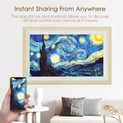 Cina Foto montata a parete 4K con telaio digitale Wifi 65 pollici in vendita