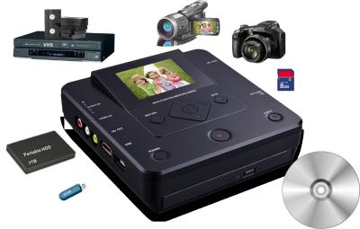 Cina 1080P DIVX DVD Media Recorder schermo LCD Hdmi DVD Burner 480x272 pixel in vendita