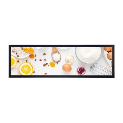 Cina Android Stretched Bar Monitor schermo LCD ripiano schermo muro montato 28,5 pollici in vendita