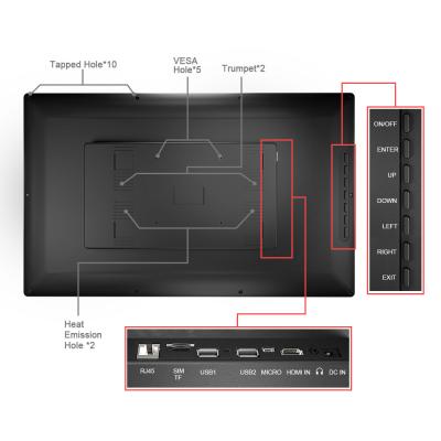 Cina 1080p Smart Wall Mounted Digital Signage con linguaggio multi OSD in vendita