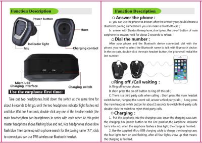 China Crystal Clear Sound True Wireless Stereo Earbuds Bluetooth 5.0 Headphones Xi7 Auto Pairing for sale