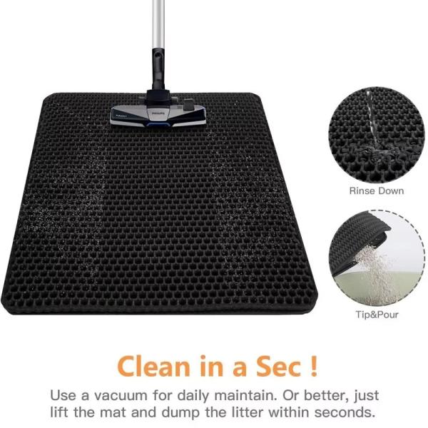 Quality Double-Layer Cat Litter Trapper - No More Sweeping! for sale
