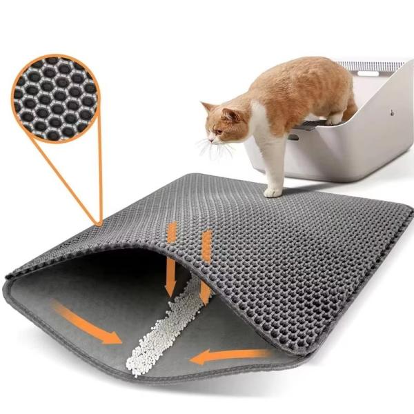 Quality Double-Layer Cat Litter Trapper - No More Sweeping! for sale