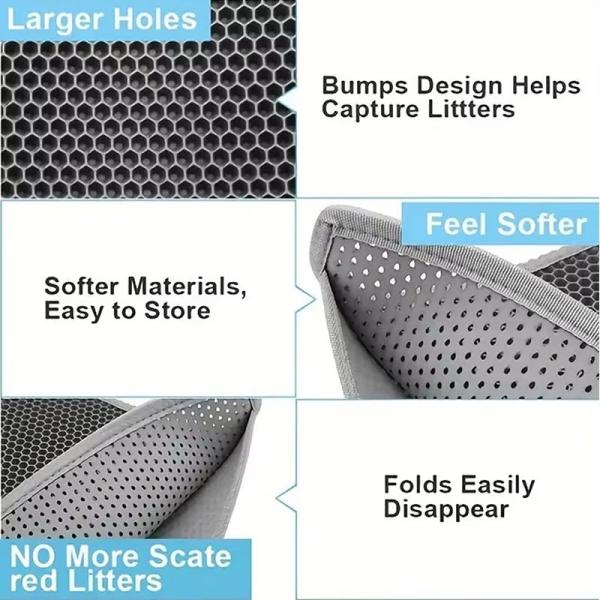 Quality Double-Layer Cat Litter Trapper - No More Sweeping! for sale