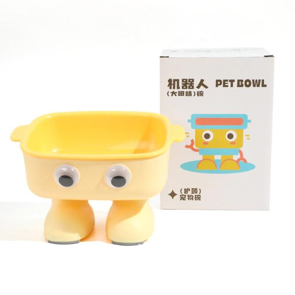 Quality Professional 300ML Pet Feeding Bowl – Patented Big Eye Robot Design, Anti-Spill, Neck Protection, Retail & Wholesale Ready for sale