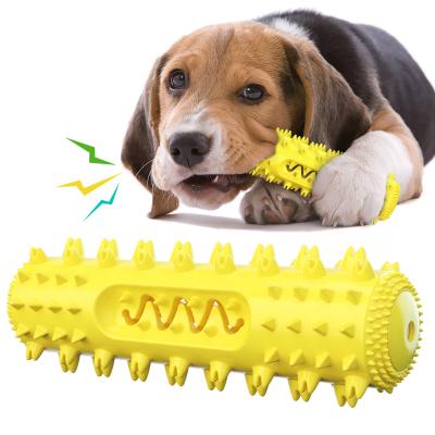 China Multifunctional Squeaky Dog Chew Toy – TPR Dental Stick with Sound and Treat Dispenser, 200g, Bulk Pet Supplies for Export for sale