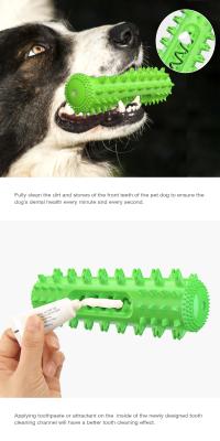 China Multifunctional Squeaky Dog Chew Toy – TPR Dental Stick with Sound and Treat Dispenser, 200g, Bulk Pet Supplies for Export for sale
