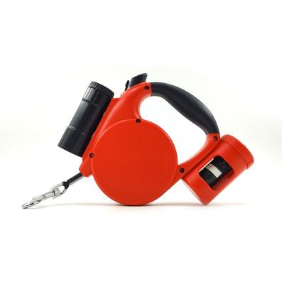 China Retractable Pet Leash with LED Flashlight | Night Safety Design | For Dogs and Cats Under 20KG for sale