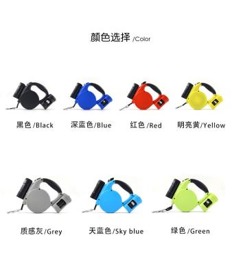 China Retractable Pet Leash with LED Flashlight | Night Safety Design | For Dogs and Cats Under 20KG for sale