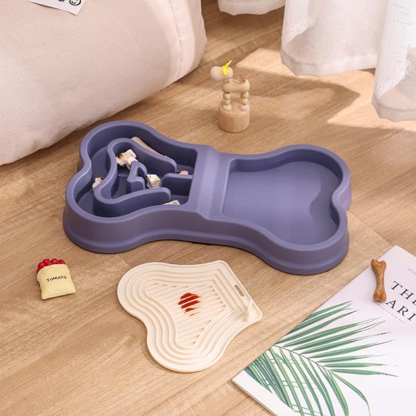 Quality Interactive Dog Puzzle Bowl & Lick Mat Combo | Brain-Stimulating Pet Feeder with for sale