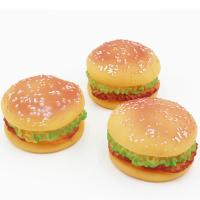 Quality Realistic Food-Themed Squeaky Toy - Burger Design for Pets - Engaging Play for for sale