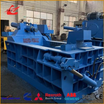 China 3.5–4.5 T/H Hydraulic Scrap Metal Baler With 250 Ton Pressing Force, 500×500mm Bales And Turn-Out Discharge for sale