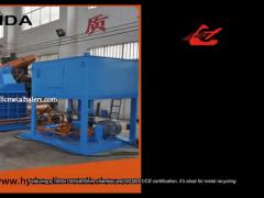 aluminum hydraulic scrap baling press 1600×1000×800mm metal processing machine