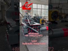 industrial recycling metal press 63ton with plc control for steel plant