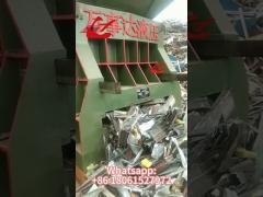 4000kn hydraulic horizontal scrap shear metal cutting machine for container recycling