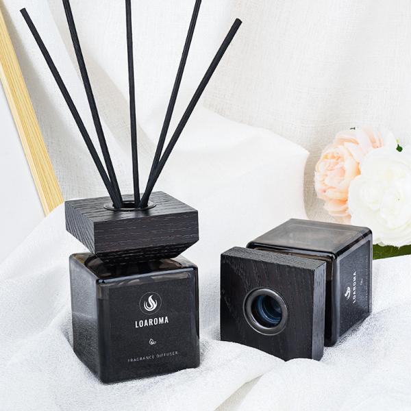 Quality House Custom Fragrant Packaging Box Wood Stick Diffuser Glass Bottle Reed Diffuser With Gift Box for sale
