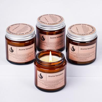 China Home Decoratie Aromatherapie Geurige soja kaarsen in aangepaste potten met deksels Te koop