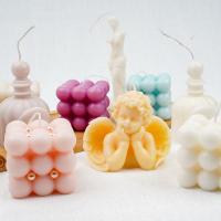 China Customized White Soy Rubix Cube Luxury Big Scented Bubble Candles for sale