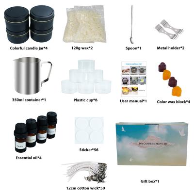 China Handmade Scented Candle DIY Candle Making Kit Soy Wax Candle Making Kit for sale
