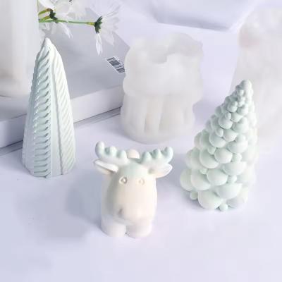 Cina Aromaterapia fai da te Candele di cera intonaco Artiglio Decorazione bolla Albero di Natale Forma di cervo di quercia Per la fabbricazione di candele in vendita